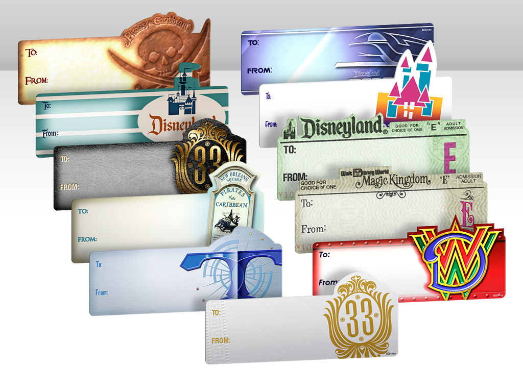 Disney Printable Gift Tags